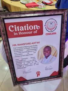 COBAANA Honours CEO Of Suncity Radio, Ransford Antwi - News Hunter Magazine