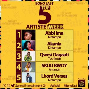 Sunset Entertainment Unveils List Of Top 10 Songs And Top 5 Artistes In ...